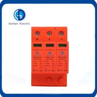 China 20ka SPD House Power Surge Protector 3p DC 1000V Protective Arrester Device DIN Rail Lightning Protection for sale