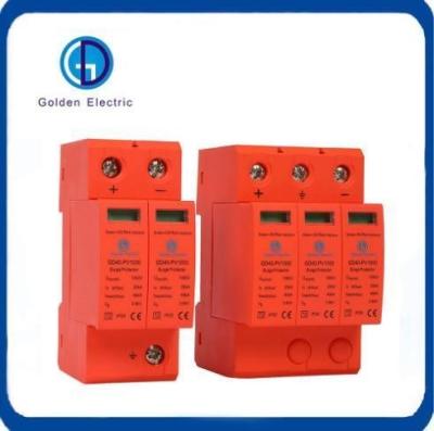 China 2P/3P Solar PV DC Surge Protector for Photovoltaic System 500V 1000V 1200V 1500V IP20 for sale