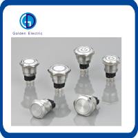 China 110V LED Voltage 110V Flat IP67 Waterproof Metal Push Button Switch for Electronic for sale