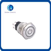 China 110V LED Voltage 110V Flat IP67 Waterproof Metal Push Button Switch for Electronic for sale