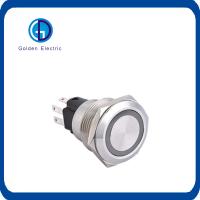 China 110V LED Voltage 110V Flat IP67 Waterproof Metal Push Button Switch for Electronic for sale