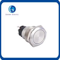 China 110V LED Voltage 110V Flat IP67 Waterproof Metal Push Button Switch for Electronic for sale