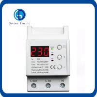 China ISO9001 Certification 63A Over Under Adjustable Single Phase Voltage/Current Protector for sale