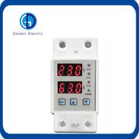 China ISO9001 Certification 63A Over Under Adjustable Single Phase Voltage/Current Protector for sale