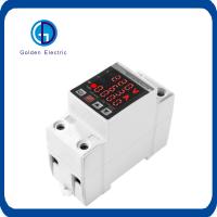 China ISO9001 Certification 63A Over Under Adjustable Single Phase Voltage/Current Protector for sale