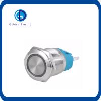 China IP67 Stainless Steel 19mm LED Metal Push Button Switch for Null Line and Live Line Wiring for sale