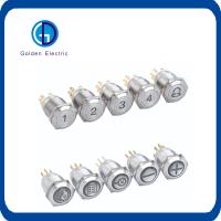 China Ring LED Type Push Switch with Durable Stainless Steel Shell Momentary and Waterproof for sale