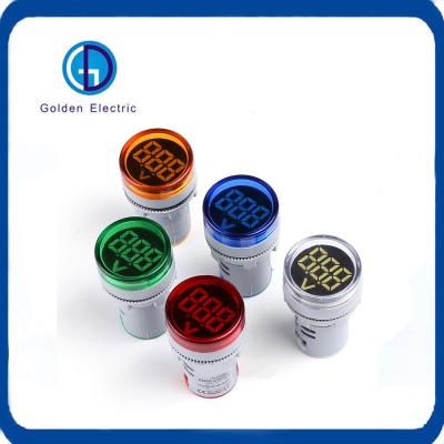 China Red/Blue/White/Yellow/Green Voltage Meter Pilot Lamp for 22mm Round Digital Voltmeter for sale