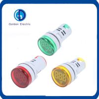 China Red/Blue/White/Yellow/Green Voltage Meter Pilot Lamp for 22mm Round Digital Voltmeter for sale