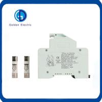 China Solar PV Control Fuse Holder DC 1000V 1p 10A 16A 20A 25A 32A Electric Ceramic Cylinder Fuse Link with Indicator for sale