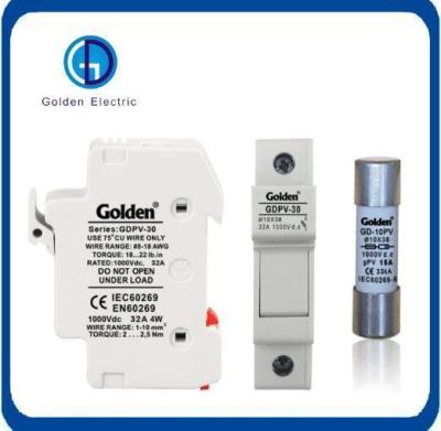 China IP20 Protection Degree Solar PV Fuse Link Holder 1000V DC for Customized Request for sale