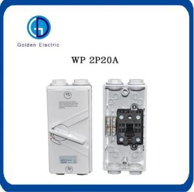 China Ukf 2pole 20A Weatherproof Isolator Switch for IP65 US 2/Piece 1 Piece Minimum Order for sale