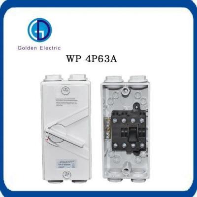 China Grounding Mode Not Grounding IP65 63A 4p Protective Box Isolation Switch UKF for sale