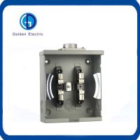 China 100A Aluminium Power Meter Enclosure IP55 Protection Square Meter Socket Box Enclosure for sale