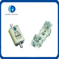 China Gg HRC Ceramic Fuse Types Blade 500VAC 120ka 50A 63A 80A 200A Knife Fuse Link and Base for sale