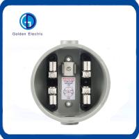 China IP54 Protection Level Round Single Phase 100A Meter Socket Box with Dual Aluminum 4jaw for sale