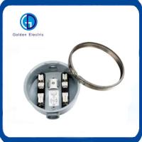 China IP54 Protection Level Round Single Phase 100A Meter Socket Box with Dual Aluminum 4jaw for sale