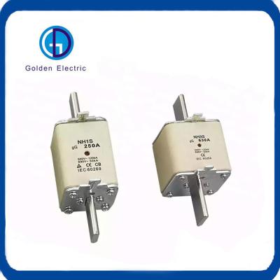 China 690VAC 63A 80A 160A 200A 315A 400A 630A Dual Indicator Ceramic Blade Fuse for Industrial for sale