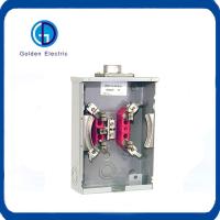 China 125A 4jaw 5jaw Single-Phase Ringless Type Square Meter Socket for Electrical Meter Base for sale