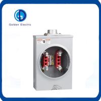 China 125A 4jaw 5jaw Single-Phase Ringless Type Square Meter Socket for Electrical Meter Base for sale