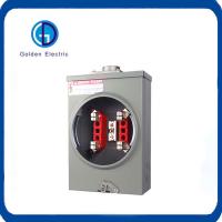 China 125A 4jaw 5jaw Single-Phase Ringless Type Square Meter Socket for Electrical Meter Base for sale