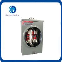 China 125A 4jaw 5jaw Single-Phase Ringless Type Square Meter Socket for Electrical Meter Base for sale