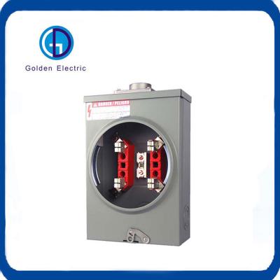 China Customization Single Phase 125A 600VAC 4jaw 5jaw Ring Type Meter Base Combination Box for sale