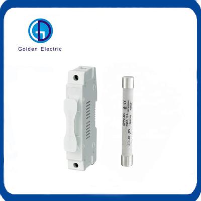 China 1500VDC Low Voltage Fuse Box Electrical DC Mini Fuse Holder with Solar PV 10X85mm for sale