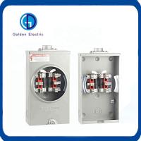 China Individual Meter Base with Bakelite 20A 6 Terminal Ringless Type Copper Meter Socket for sale