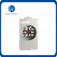 China Individual Meter Base with Bakelite 20A 6 Terminal Ringless Type Copper Meter Socket for sale