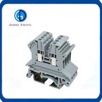 China 26-16AWG/ 0.2-1.5mm2 PA66 Nylon UK 1.5b Terminal Blocks for Feed Through Rail Mounting for sale