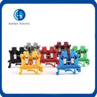 China Nylon Plastic Electric Universal UK-2.5b 24-12AWG Screw Connection DIN Rail Terminal Blocks Connector for sale