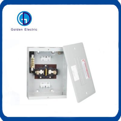 China Electric Power Transmission Distribution Panel Board Metal Plug-in Load Center Box 4way for sale
