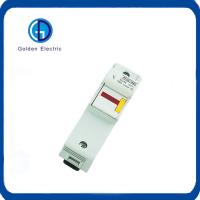 China 8X31mm 10X38mm 1p 2p 3p 16A 32A 500VAC White Cylindrical Fuse Holder Electric Fuse Base for sale