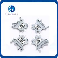 China 600V 20A 24-12AWG Universal DIN Screw Cage Mounted Terminal UK 3n Feed Through Clamp Terminal Blocks for sale