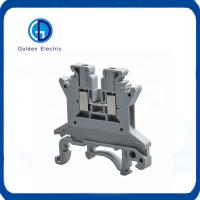 China 600V 20A 24-12AWG Universal DIN Screw Cage Mounted Terminal UK 3n Feed Through Clamp Terminal Blocks for sale