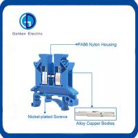 China UK 2.5b Screw Type Universal DIN Rail Mounted Industrial Distribution Terminal Blocks for sale