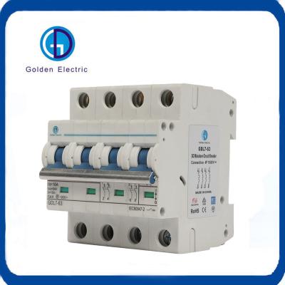 China Mini Circuit Breaker 10A 25A 63A DC 1000V MCB GDL7 1P/2P/3P/4P for Solar Power System for sale
