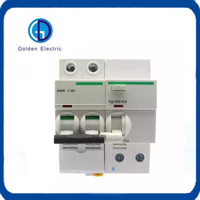 China 2p 16A 25A 40A 63A AC230V RCCB/RCD/RCBO Circuit Breaker with Over Current Protection for sale