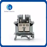 China 16mm2 UK16n DIN Rail Type Terminal Block Connector with Earth and Customized Request for sale