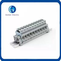 China 16mm2 UK16n DIN Rail Type Terminal Block Connector with Earth and Customized Request for sale