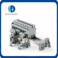 China Universal Class Connector Screw Connection Terminal Blocks UK-16n 12-4AWG for DIN Rail for sale