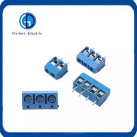 China 15A Screw Fixed PCB Terminal Block Connector 2p 3p 4p 5.0mm Straight Pin Blue Green Splicing Type for sale
