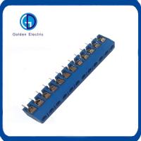 China 15A Screw Fixed PCB Terminal Block Connector 2p 3p 4p 5.0mm Straight Pin Blue Green Splicing Type for sale