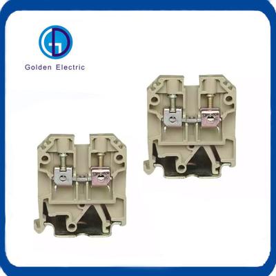 China Sak Jxb 4mm2 Panel Mount Terminal Block Distribution Copper Material Connector for PA66 Nylon for sale