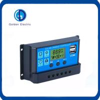 China Solar PWM Off Grid Panel Controller 12V 24V Auto 10A/20A/30A Solar Charge Controller for sale