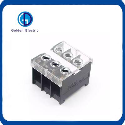 China Series 3P 20A 30A 50A 600V Black Wire Connector Terminal Block for Customization for sale