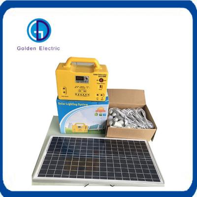 China 10W 20W 50W Outdoor Capacity Lithium Battery Life Solar Mobile Power Lighting System for sale