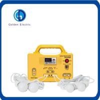 China 6 Hours Charge Time Household Outdoor 30W LED Bulbs Portable Solar Energy Power System for sale
