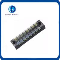 China Rectangle 15A 4p Double Row Screw 600V Electric Barrier Screw Terminal Blocks Tb Series for sale